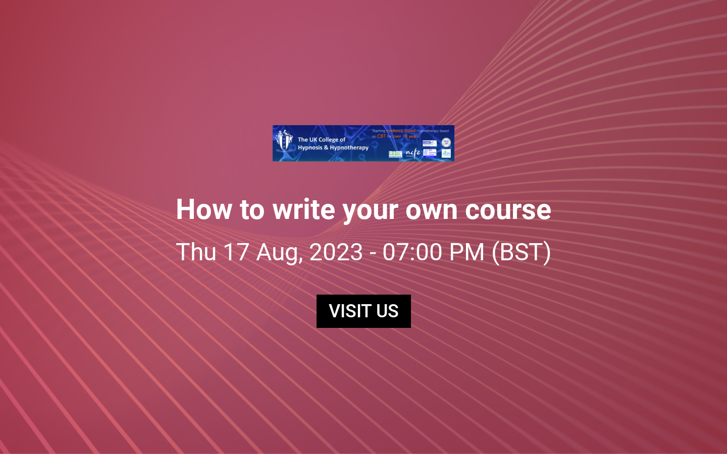 How To Write Your Own Course Aug 17